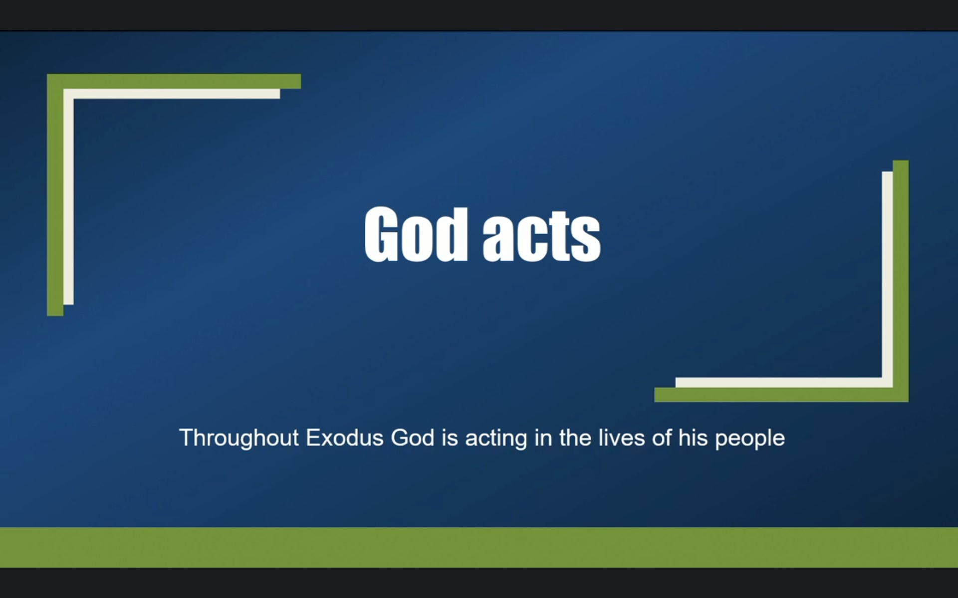 God acts (Exodus 11:1-10) – St. George's Church Ramsgate